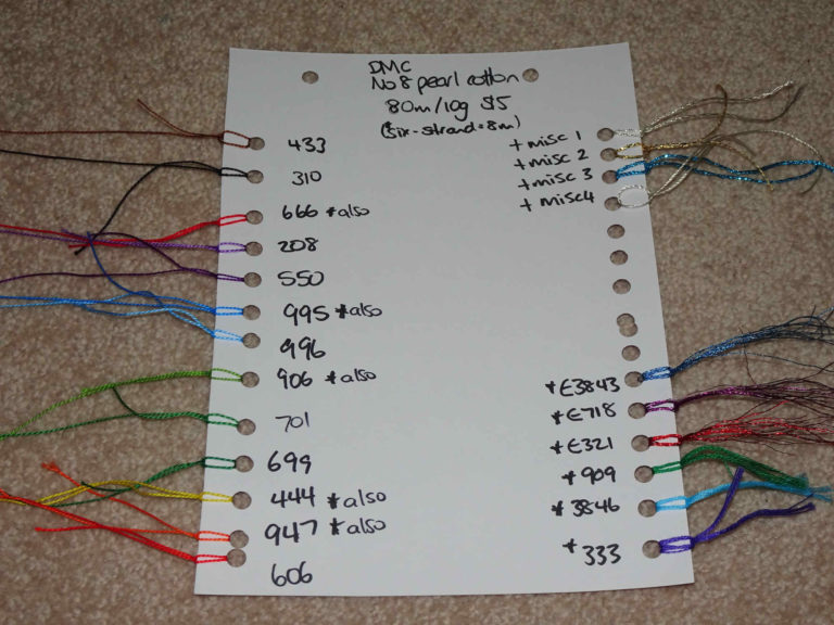 Making yarn sample cards – Weaving from Paradise