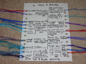 Making yarn sample cards – Weaving from Paradise